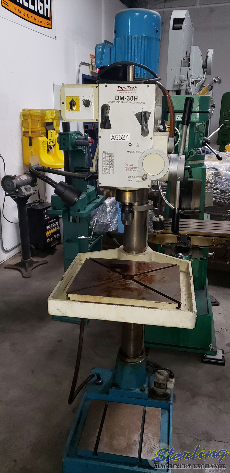 Used Top-Tech Gear Head Heavy Duty Drill Press - Floor Type (Heavy Duty ...