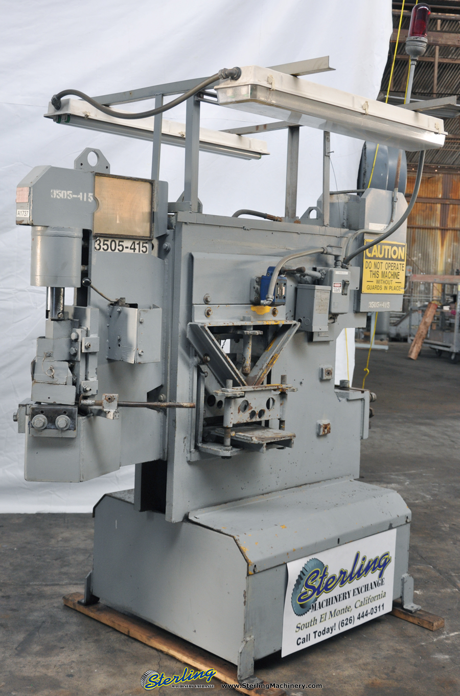 For Sale: 70 Ton Used Iron Crafter Hydraulic Ironworker, Mdl. 70-70 ...