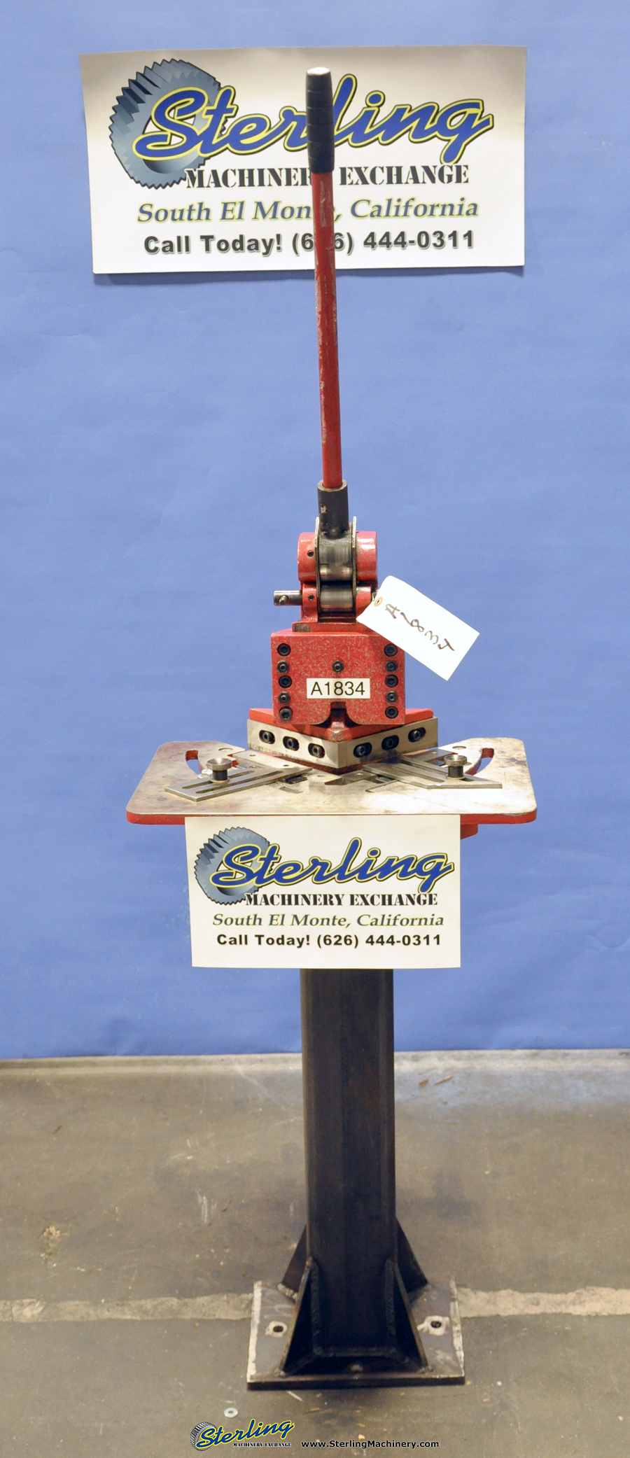 Used Central Bench Top Hand Notcher - Notching Machines Sterling Machinery