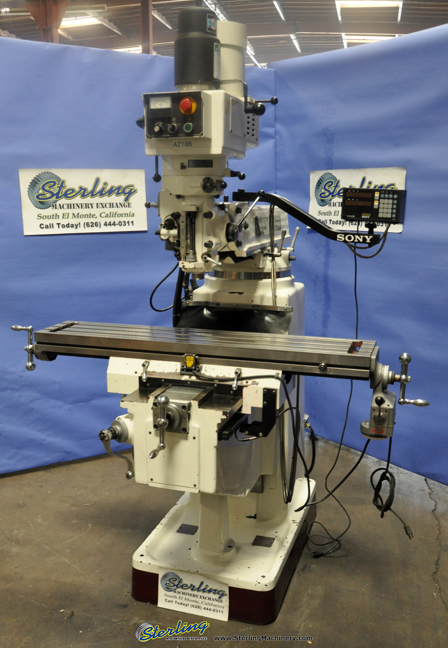 Used Chevalier Vertical Milling Machine W/ AC Inverter Head Sterling ...