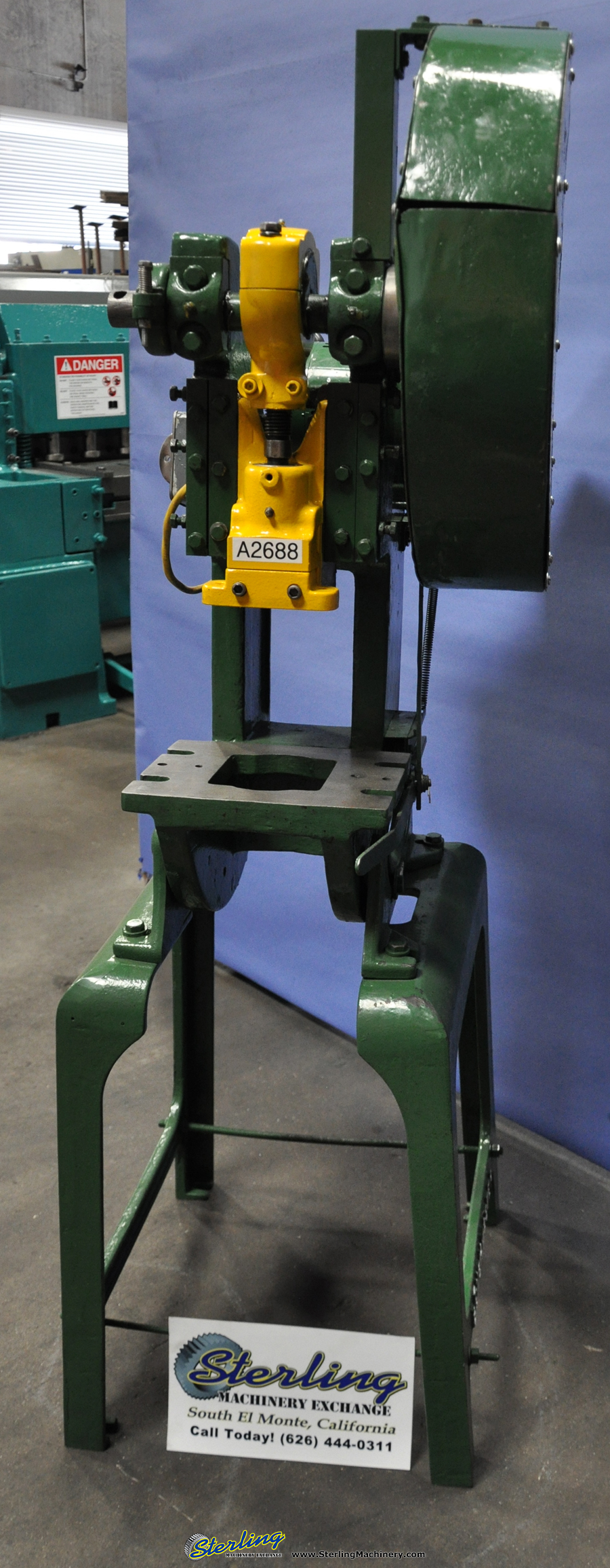 For Sale: 10 Ton x 1 1/2" Used Benchmaster OBI Punch Press, Mdl. 182 ...