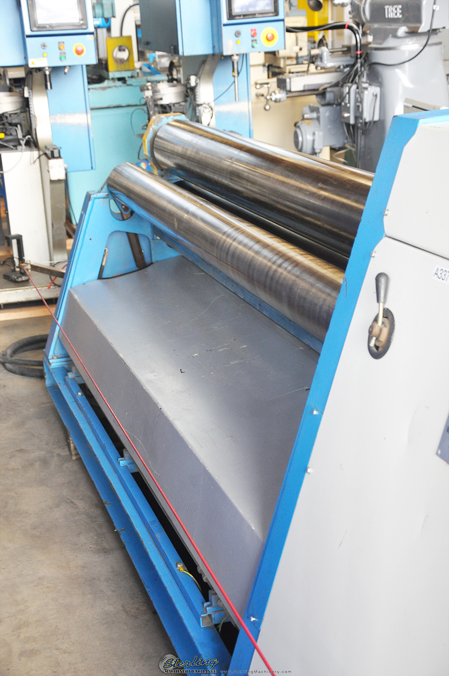 Used Davi Double Pinch 4 Roll Plate Roll Forming Machine Sterling Machinery