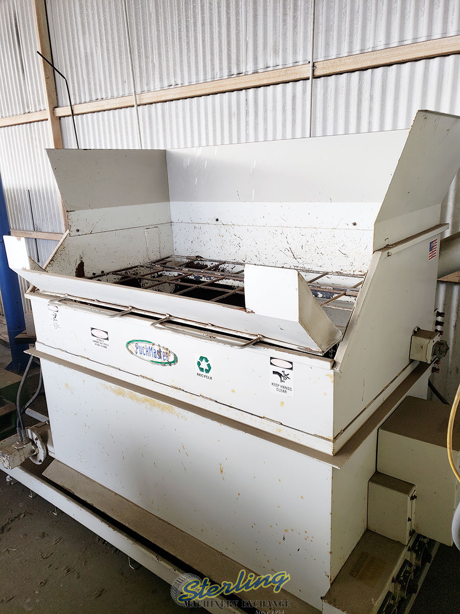 For Sale: 4-1/2" x 1-1/2" Used Puckmaster Metal Chip Briquetting System ...