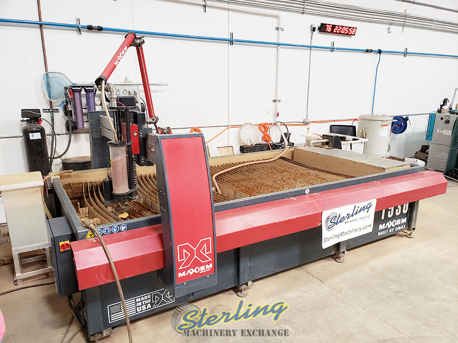 6' x 12' Used YEAR 2018 MAXIEM (BY OMAX) 1530 Waterjet Cutting Machine ...