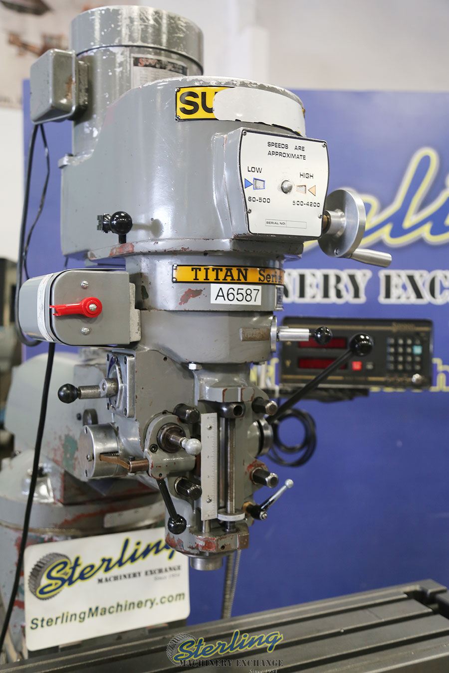 For Sale: 9" x 42" Used Supermax Vertical Mill, Mdl. YC-1 1/2 VS, One ...