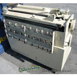 For Sale: 11 Ga. x 40" Used Gauer Edge DeBurring Machine, Mdl. 5H40 ...