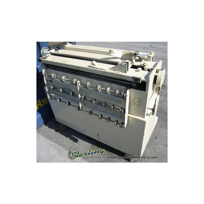 For Sale: 11 Ga. x 40" Used Gauer Edge DeBurring Machine, Mdl. 5H40 ...