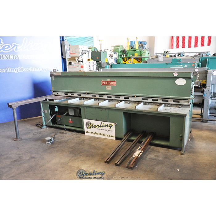 Used 10 Ga. x 10' Shears , pearson 1010 | Sterling Machinery Sterling ...