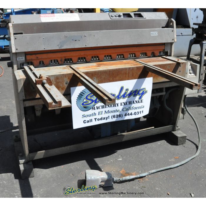 Used 10 Ga. x 04' Shears , edwards 3.5- 1250 | Sterling Machinery ...