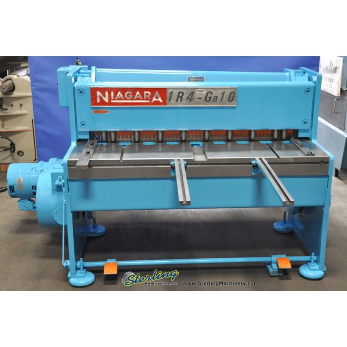 Used 10 Ga. x 04' Shears , niagara IR - 4 | Sterling Machinery Sterling ...