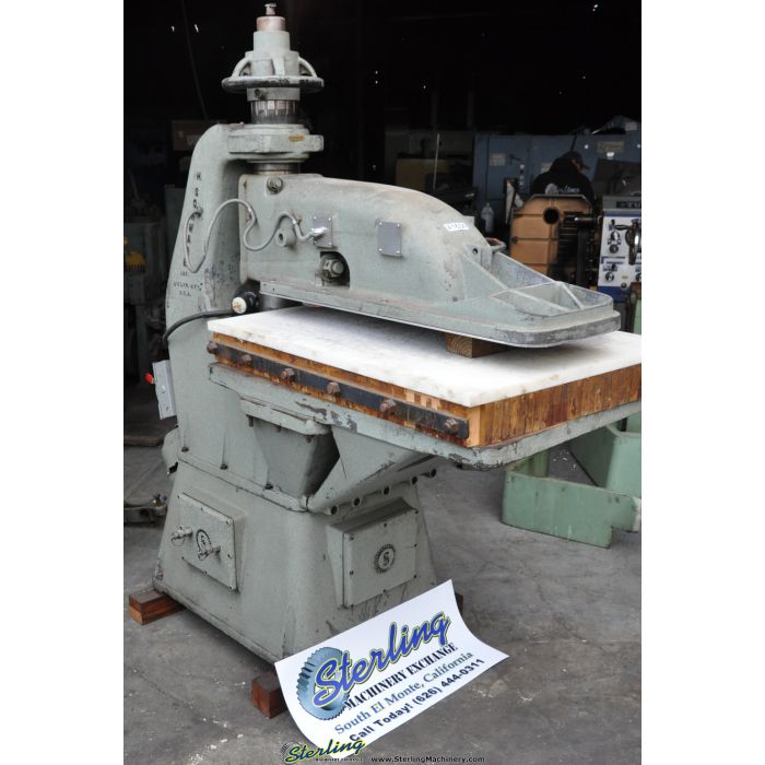 For Sale: 25 Ton Used Schwabe Hydraulic Clicker Press, Mdl. D, Dual ...