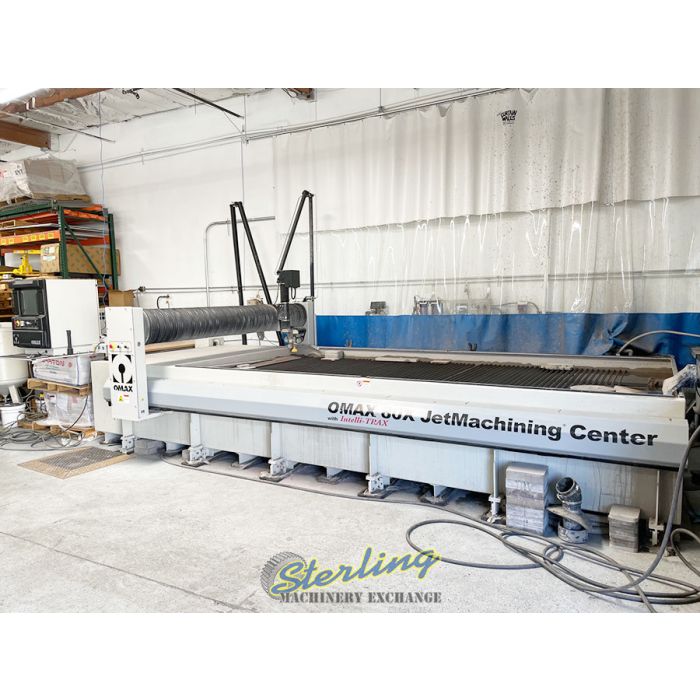 Used 6'8" x 13'4" Waterjet Cutting Machines , omax 80X | Sterling ...