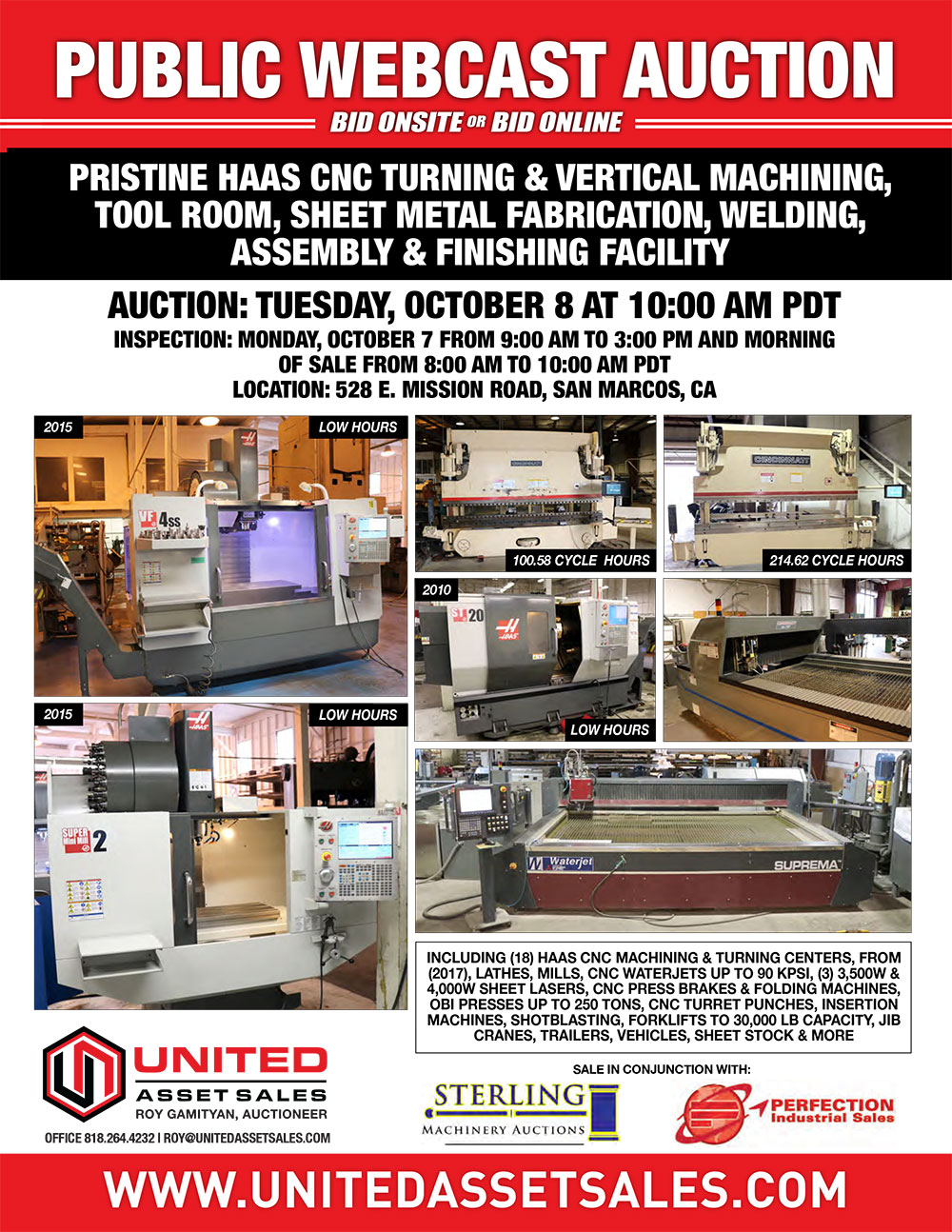 Auctions Sterling Machinery